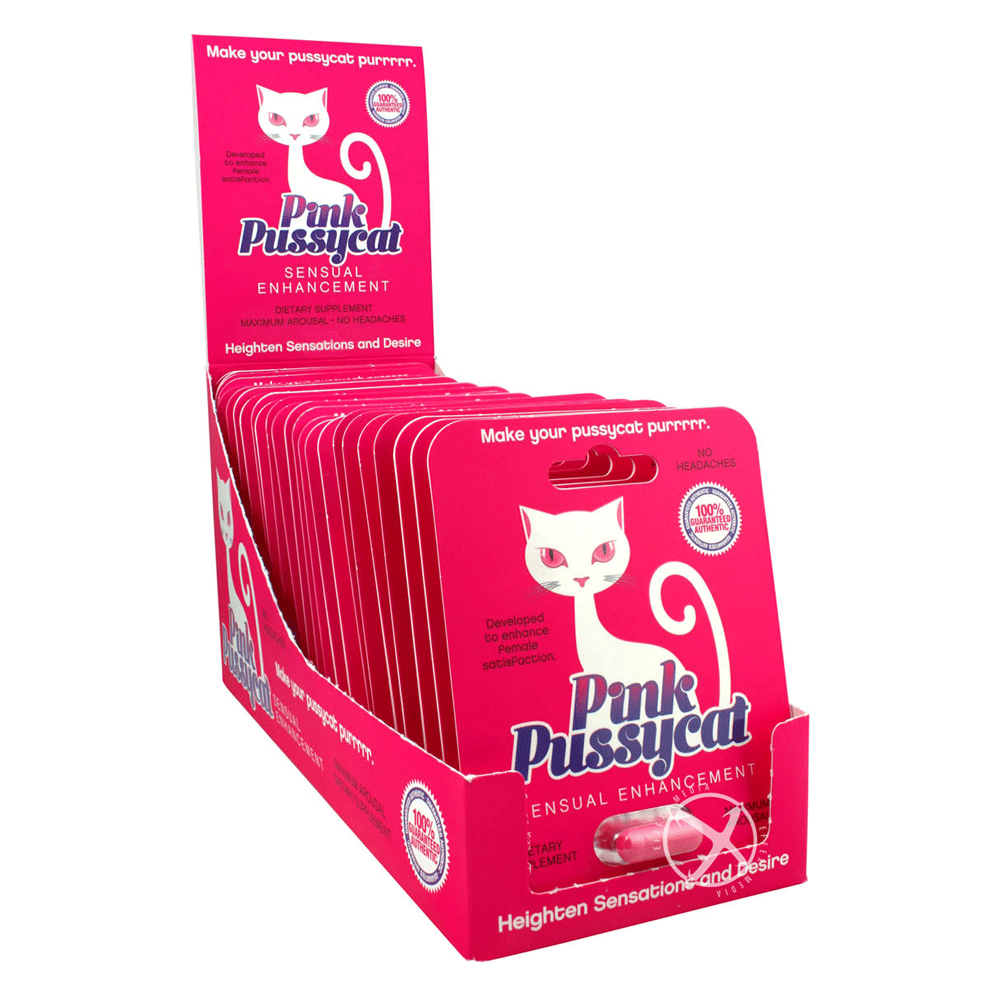 Pink PussyCat Sexual Enhancement Display - 24 units FOR HER ...